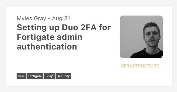 Setting Up Duo 2fa For Fortigate Admin Authentication Blah Cloud